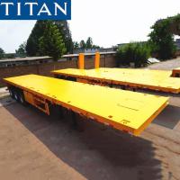 China Multi Types of Extendable Flatbed Trailer Telescopic Trailer for Sale for sale