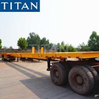 China Multi Types of Extendable Flatbed Trailer Telescopic Trailer for Sale for sale