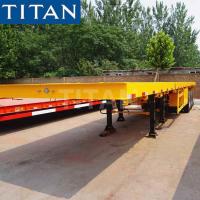 China Multi Types of Extendable Flatbed Trailer Telescopic Trailer for Sale for sale