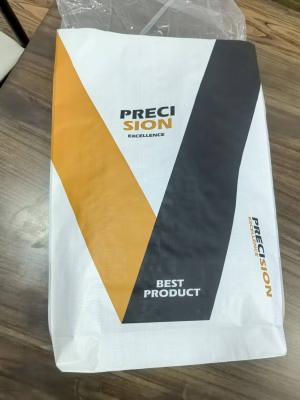 China 60x82x15cm Fertilizer Bopp Laminated Pp Woven Bags With Thread Sewing Closure In White for sale