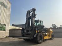 China 15000kgs Rated Load Heavy Lift Forklift with Tilt Angle of 45-90 Degrees and Fork Attachment for sale