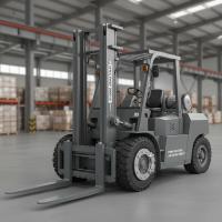 China Mechanical Braking System Heavy Lift Forklift Customizable Overall Height 2090mm Strong Industrial Load Lifting Forklift for sale