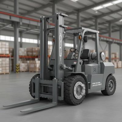 China Mechanical Braking System Heavy Lift Forklift Customizable Overall Height 2090mm Strong Industrial Load Lifting Forklift for sale