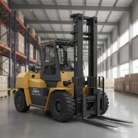 China Rated Load 12000KG Heavy Lift Forklift Telescopic Mast Type Maximum Speed 25 Kmh Heavy Duty Warehouse Forklift Equipment for sale