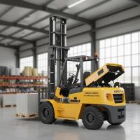 China 6 Meters Liftheight Heavy Lift Forklift Incorporating 162KW Power and Load-sensing Hydraulic System Ensuring Performance for sale
