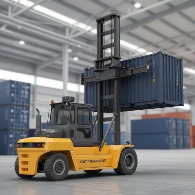 China Full Closed Cabin With AC Container Forklift 6 Meters Lift Height Versatile Forklift for Container Transport and Storage for sale