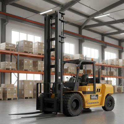 China 5000mm Mast Lifting Height Heavy Lift Forklift Rated Capacity 16000kgs Electric Diesel Gasoline Power Source Heavy Load Handling Equipment for sale