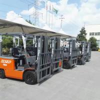 China Four Wheel 3 Tons 3.5 Tons 6k 7k Electric Forklift Truck for sale