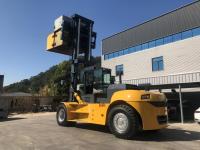 China Enclosed A/C Cab Diesel Heavy Lift Forklift Joystick Controling 25000kg 30000kg for sale
