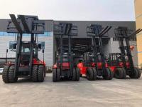 China 15000KGs Capacity Front Or Rear Wheel Forklift Side Shift Attachment Tire Prongs for sale