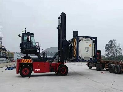 China New Red Empty Container Handler With KESLLER L102 Steering Axle And CUMMINS QSM11-330 Engine for sale