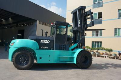 China 20 Ton 25 Ton Box Type Mast Heavy Lift Forklift For Logistic Yard for sale