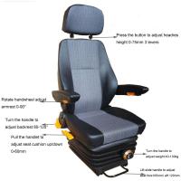 China Mechanical Suspension Engineering Truck Seat Bus Driver Seat With Armrests for sale