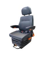 China Air Suspension Construction Vehicle Seat For Tank Truck With 60mm Height Adjustment for sale