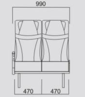 China Tour Boat Passenger Luxury Seat Marine Reclining Passenger Seat for sale