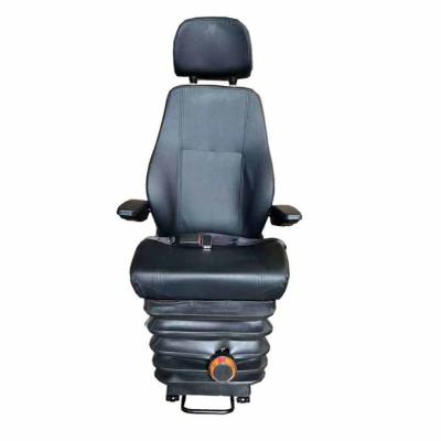 China Custom Height Adjustable Mechanical Shock Absorption Tower Crane Driver Seat with 3 Gears Head Restraint Black for sale