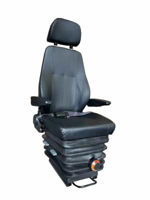 China Front 105 Back 120mm 23Levers PU Material Custom Height Adjustable Mechanical Shock Absorption Tower Crane Driver Seat for sale