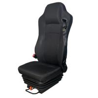 China Heavy Duty Breathable Black PU Leather Fabric Suspension Seat for Comfortable and Durable Seating for sale