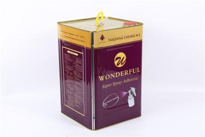 China 18L Non Flammable Spray Adhesive Fast Dry Fire Retardant Glue for sale
