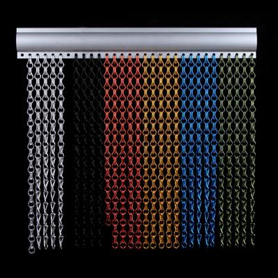 China Hot Selling Decorative Aluminum Blackout Products Chain Link Fly Screen Curtain for sale