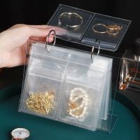 China Biodegradable Anti-Oxidation Jewelry Storage Box Earring Earring Necklace Box Table-Mounted Earring Ring Transparent Storage Bag Artifact for sale