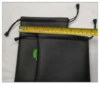 China Manufacturers Supply Black PU Drawstring Bag, Environmentally Friendly Headphone Cable Data Cable Storage Bag, Can Be Used As PU Shrapnel Storage Bag for sale
