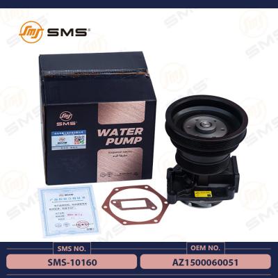 China Sinotruk Howo Engine Water Pump AZ1500060051 SMS-10160 310mm ISO TS16949 for sale