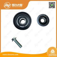 China HOWO Truck Idler Pulley 202V95800-6098 Belt Tensioner Roller 7.3kg Flat Idler Assembly for sale