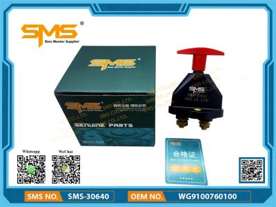 China Sinotruk Howo WG9100760100 Main Power Switch 24V Truck Spare Parts for sale