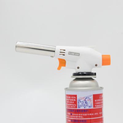 China Stainless Steel Butane Torch 1300°C Piezo Ignition Adjustable Flame for Cooking Soldering for sale