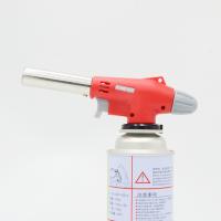 China Stainless Steel Butane Culinary Torch 1300°C Adjustable Flame for BBQ Camping Creme Brulee for sale