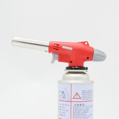 China Stainless Steel Butane Culinary Torch 1300°C Adjustable Flame for BBQ Camping Creme Brulee for sale