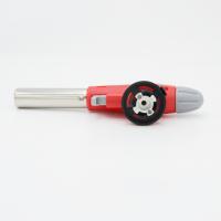 China Stainless Steel Butane Culinary Torch 1300°C Adjustable Flame for BBQ Camping Creme Brulee for sale