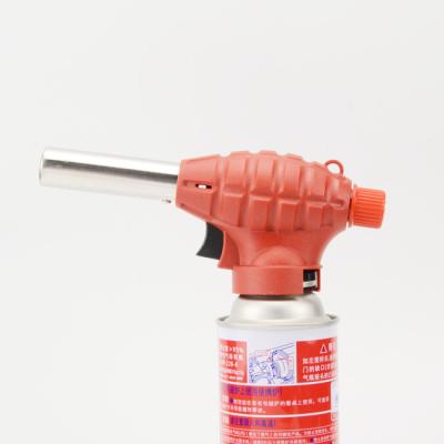China Mini Butane Gas Cooking Blow Torch 1300C Piezo Ignition Adjustable Flame for Camping Hiking for sale