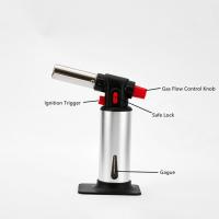 China Adjustable Flame Butane Blow Torch 1300°C Piezo Ignition for BBQ Grilling Culinary Sous Vide for sale