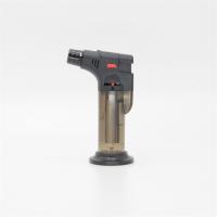 China Windproof Butane Torch Lighter 4 Pack Refillable Jet Flame 120mm Adjustable Flame for Candle Grill for sale