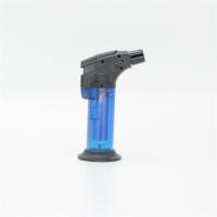 China Single Flame Windproof Bartender Torch Jet Lighter Assorted Color Cigar Torch Lighter for sale