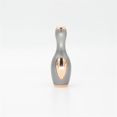 China Refillable Windproof Jet Flame Lighter Bowling Shape Butane Torch 40x40x114mm for sale