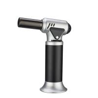 China Adjustable Flame Grilling Chef Butane Torch One Handed Professional Creme Brulee Torch for sale