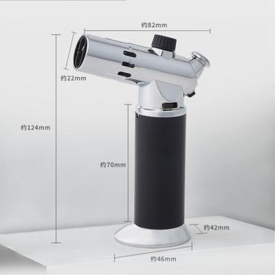 China Gas Bakhoor Candle Kitchen Torch Lighter Refillable Butane Adjustable Straight Jet Lighter for sale