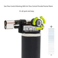 China Butane Micro Torch 1300°C Refillable Kitchen Blow Torch Lighter for Cooking Camping Jewelry Making for sale
