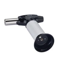 China 202g Refillable Flaming Butane Torch Lighter Mini Hand Held Blow Torch Cooking for sale