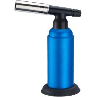 China Dual Flame Butane Torch Lighter 1300C Windproof Cooking Blow Torch with Child Safety Lock for sale