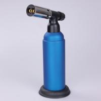 China Dual Flame Butane Torch Lighter 1300C Windproof Cooking Blow Torch with Child Safety Lock for sale