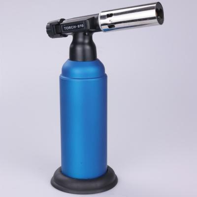 China 1300°C Jet Flame Butane Torch Lighter Refillable Kitchen Cooking Torch for Caramelizing Browning for sale