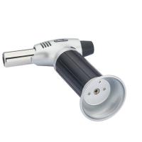 China Culinary ABS Kitchen Flambe Butane Blow Torch Refillable Refilling Creme Brulee for sale