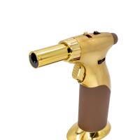 China Zinc Alloy Pistol Shape Butane Blow Torch Lighter Cooking Searing for sale