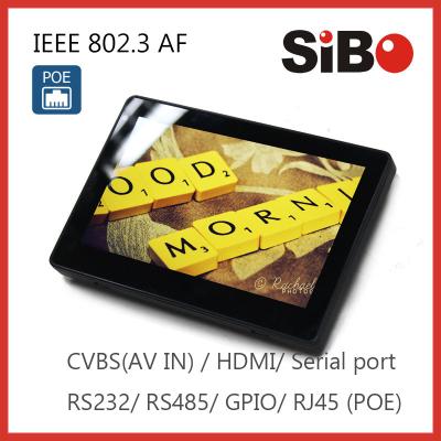 China Wall mount Touch Screen Tablet with Indicating LED Bar PoE powered for sale