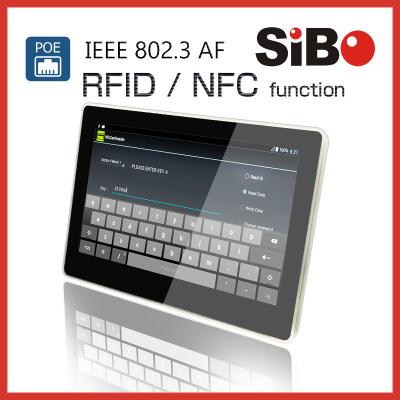 China POE Android tablet pc with WIFI Ethernet Build-in NFC RFID Reader for sale
