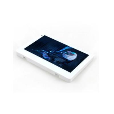 China Reservation Wall Mounted/Glass Wall Mount POE Tablet With 3 Color LED Light Bar For Meeting Room for sale